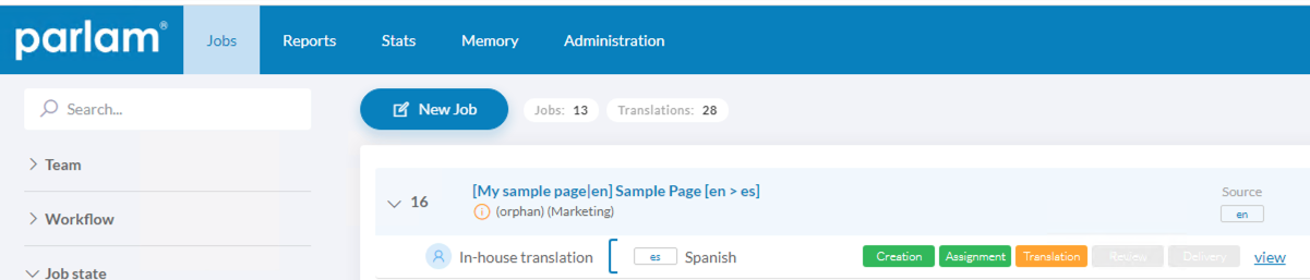 WPML connector - Parlam